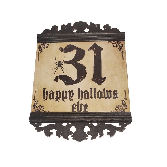 Unknown | Holiday | Halloween 3 Happy Hallows Eve Sign Nwt | Poshmark
